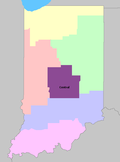 Map of Indiana