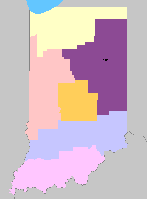 Map of Indiana
